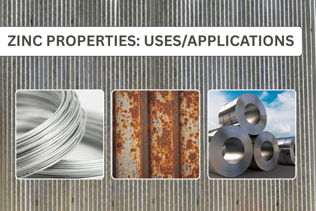 zinc properties: uses/applications: sustainability